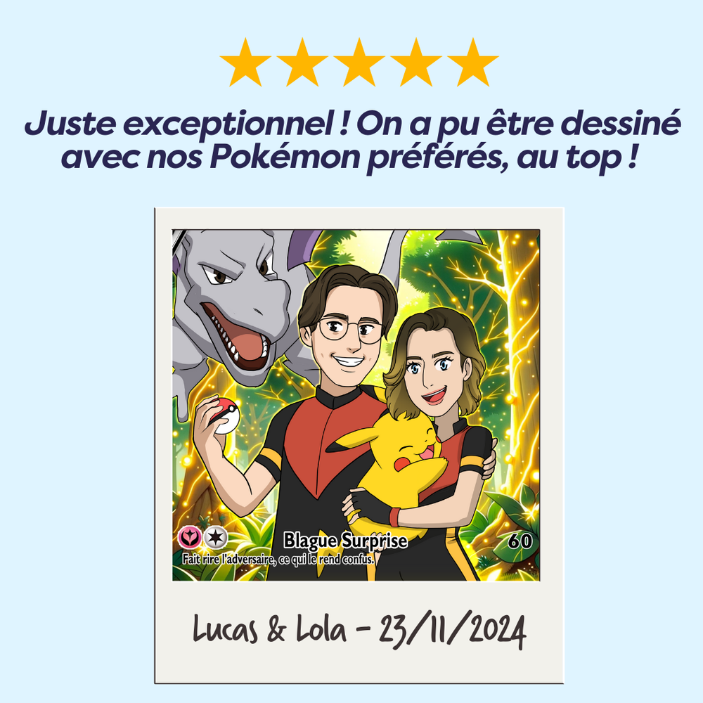 Custom Pokémon Card: Drawn from Your Photo