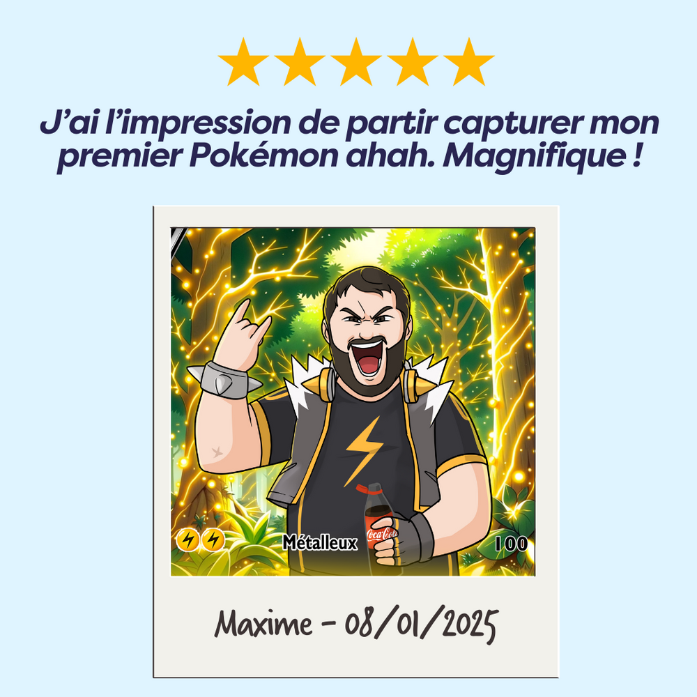 Custom Pokémon Card: Drawn from Your Photo