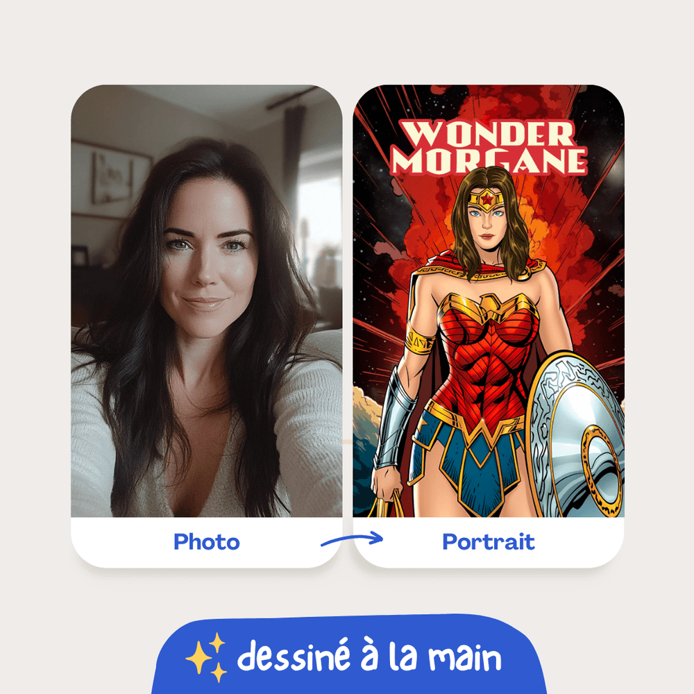 Custom Wonder Woman Portrait – Unleash Your Inner Hero!