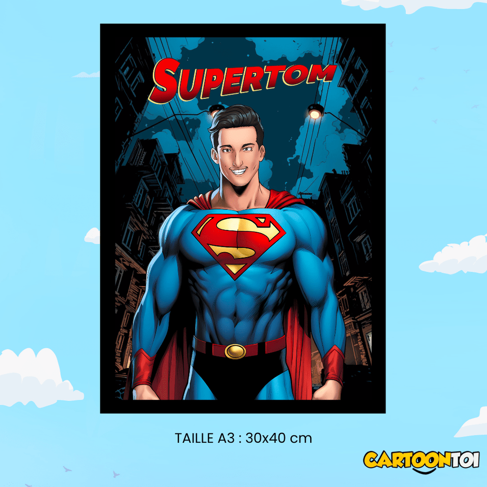 Custom Superman Portrait – Unleash Your Inner Hero!